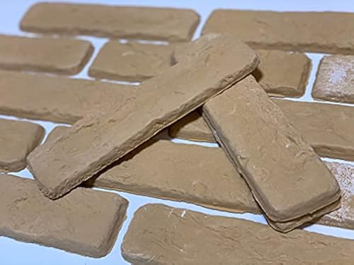 G JOY Buff Thin Brick Veneers – 36 Single Faux Bricks – in Box 3.23 sq ...