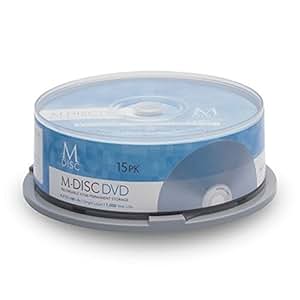 Amazon.com: 15 Pack Millenniata M-Disc DVD 4.7GB 4X HD 1000 Year ...