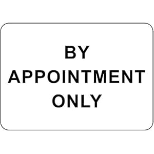 Amazon.com : by Appointment Only Vinyl Sticker Decal 8" : Office Products
