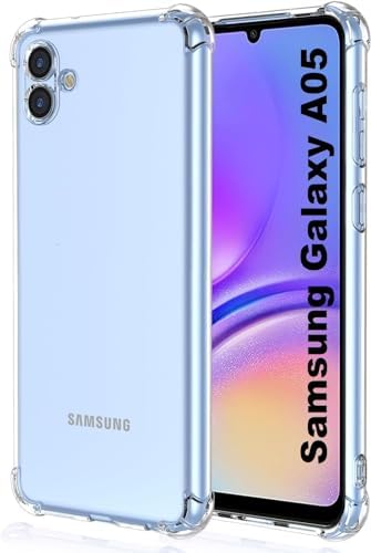 سعر (Samsung Galaxy A05) Clear Case Soft TPU Silicone Bumper Reinforced ...