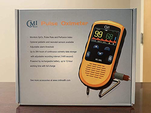 CMI Health Rechargeable Pulse Oximeter - Continuous Children Monitoring ...