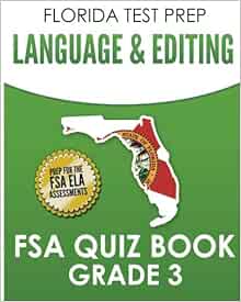 Amazon.com: FLORIDA TEST PREP Language & Editing FSA Quiz Book Grade 3 ...