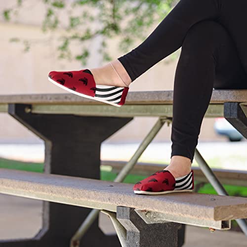 FOCO Atlanta Falcons NFL Womens Stripe Canvas Shoes - S on Galleon ...