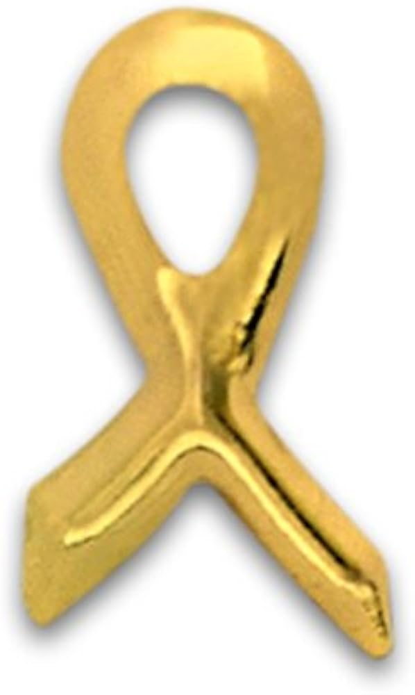 Amazon.com: 25 Pack Gold Ribbon Tac Pins in a Bag (Wholesale Pack - 25 ...