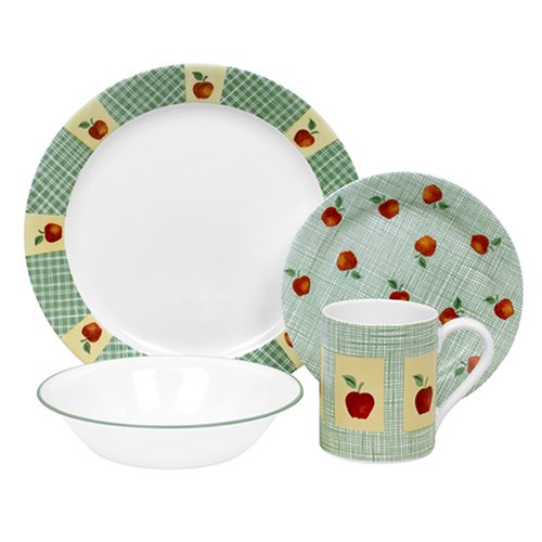 Amazon.com | Corelle Impressions 16-Piece Dinnerware Set, Service for 4 ...