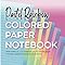Pastel Rainbow: Colored paper notebook with colorful pages and rainbow ...