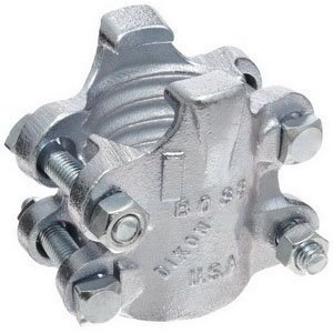 Dixon B19 4-Bolt Boss Clamp, 2-8-64" - 2-24-64", 1-1-4", 450 deg F ...