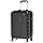 Buy AmazonBasics Pyramid 20 inch 55 Cm Black Hardsided Carry-On Trolley ...