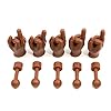 Daily Portable Dark Skin Tone Tiny Hands (Middle Finger Sign) - 5 Pack ...