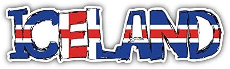 Amazon.com: MAGNET Iceland Flag Slogan Vinyl Magnet Bumper Refrigerator ...