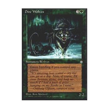 Amazon.com: Magic: the Gathering - Dire Wolves - Ice Age: Toys & Games