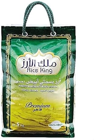 Rice King White Basmati Rice Long Grain Premium , 5 Kg price in Saudi ...