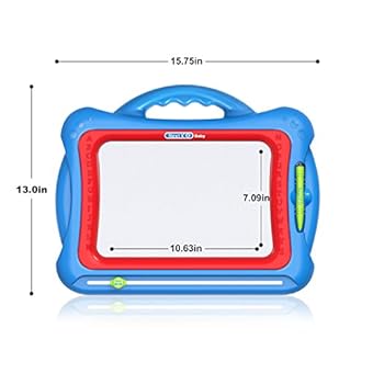 Magnetic Drawing Board for Kids, Geekper 16 Inch Magnet Drawing Pad ...