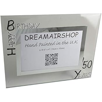 Amazon.com - Happy 50th Birthday Photo Frame Gift (5 x 3.5") - Single ...