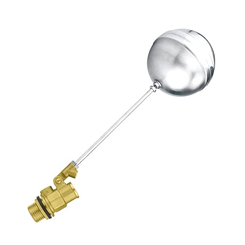 CXZTCL 3/4" Stainless Steel Brass Ball Float Valve, Red, DN20, Float ...