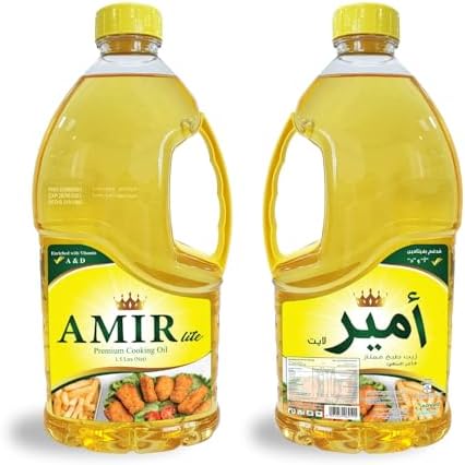 Amir Lite Premium Cooking Oil - Low Calorie - Enriched with Vitamin A ...