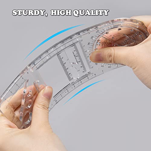 Multifunctional Geometric Ruler Drawing Tool, Creative Arting Craft ...