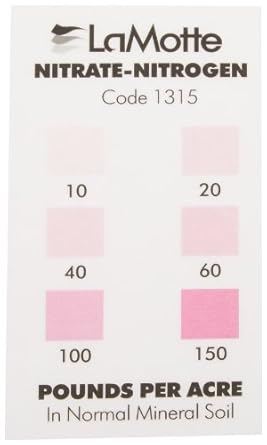 LaMotte 1315 Soil pH Test Kit Color Chart, Nitrate Nitrogen: Ph Test ...