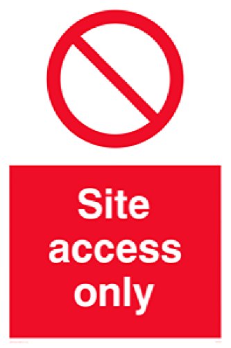 Viking Signs PA5505-A1P-AC”Site Access Only” Sign, Aluminium Composite ...