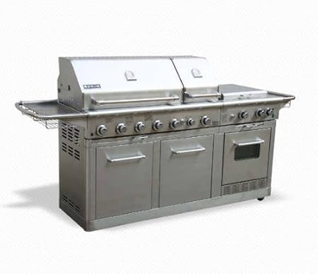 Amazon.com: Jenn Air Deluxe Outdoor Gas Kitchen Grill Oven Stainless ...