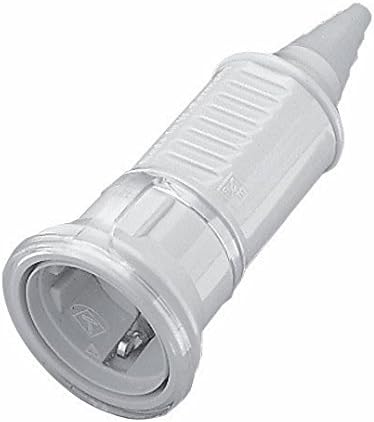 Mennekes (Unternehmen) 10751 Schuko-Stecker mit Tülle und Deckel, IP 44 ...