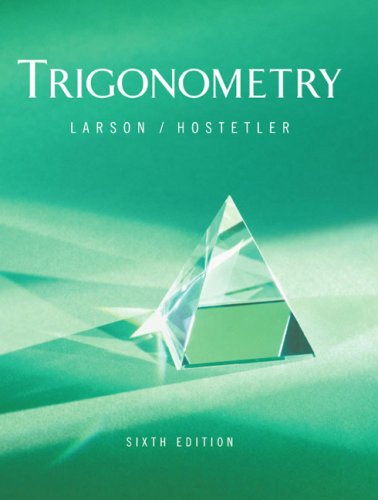 Trigonometry: Larson, Ron, Hostetler, Robert P.: 9780618317950: Amazon ...