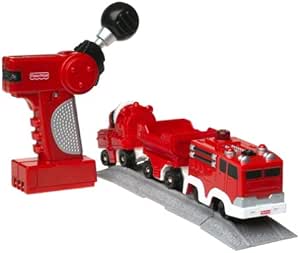 Amazon.com: Fisher-Price GeoTrax Rail & Road System Rapid Rescue Fire ...