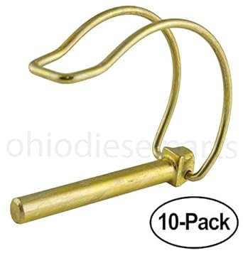Pipe Linch Pin 5/16" x 2-3/8" (8mm x 60mm) (Pack of 10): Amazon.com ...