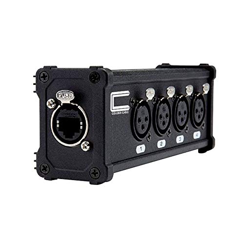 COLUBER CABLE XLR Over Cat5 4 Channel 3-Pin Male Female To Single ...