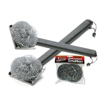 Amazon.com : Tool Wizard Grill Brush Wizard, 2 Brushes and 2 Scrubbers ...