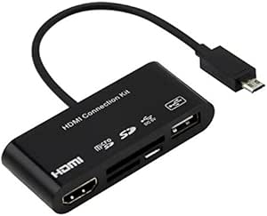 Amazon.com: PANICTECH 5-in-1 Micro USB MHL to HDMI Cable with OTG ...