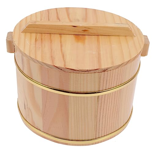 UPKOCH 1 Set Cask Rice Cask Steamed Rice Bucket Sushi Rice Steamed ...