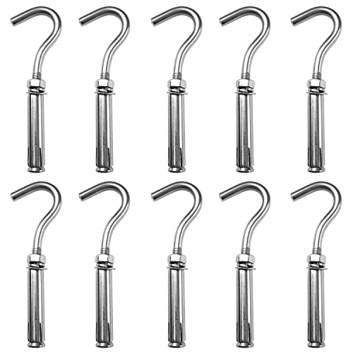 JENSWILL Expansion Hook Anchor Bolt 304 Stainless Steel Concrete Wall ...