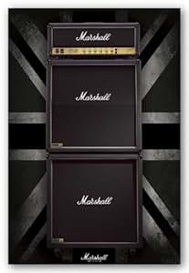 Amazon.com: Marshall Amps (Stack) 24"x36" Art Print Poster: Amplifier ...