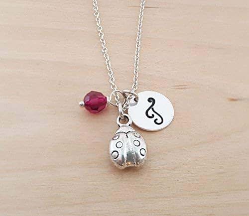 Amazon.com: Ladybug Necklace - Ladybug Charm - Personalized Sterling ...