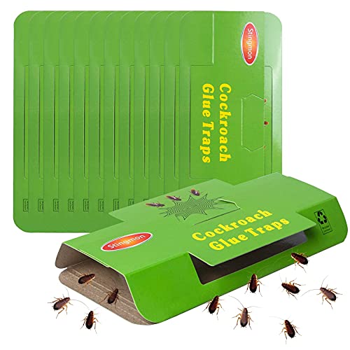12 Pack Cockroach Trap, Cockroach Killer Indoor Home, Bug Insect Sticky ...