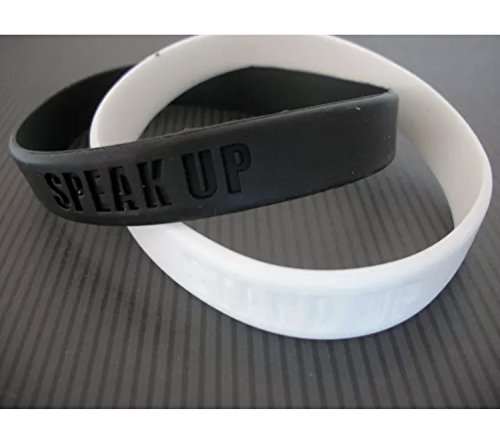 Original Nike Stand up Speak up Bracelet, Colour: Black / White Size ...
