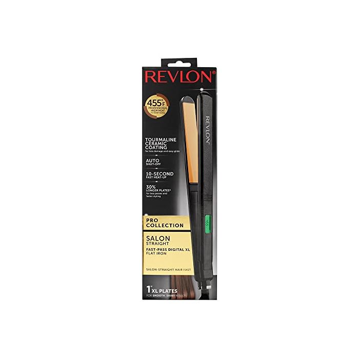 Revlon Straightening & Curling Ceramic Flat Iron, 1" Extra Long - Best ...