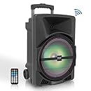 Amazon.com: Pyle Wireless Portable PA Speaker System - 800W High Powered Bluetooth Compatible ...