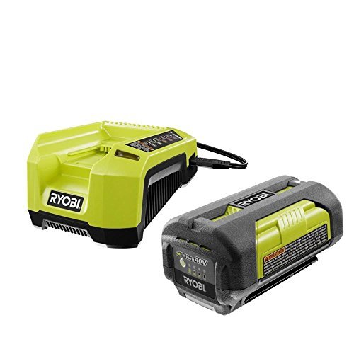 Ryobi Op4026 40-Volt Lithium-Ion Battery And Op400A 40 Volt Lithium-Ion ...