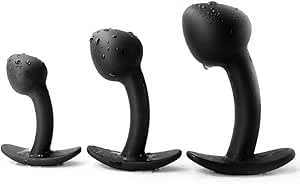 Butt Plug for Comfortable Long-Term Wear, Pack of 3 Silicone Plugs ...