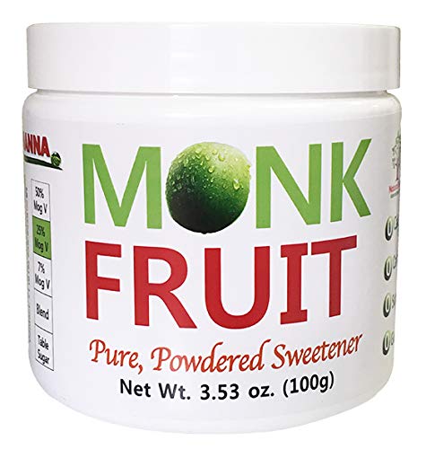 Amazon.com : 100% Monk Fruit Sweetener - Zero Calorie, Zero Carb, Paleo ...