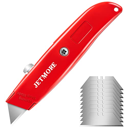Jetmore Box Cutter Utility Knife, Box Cutter Retractable, Heavy Duty ...