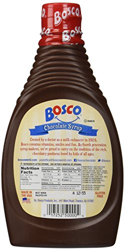 The Original Bosco Chocolate Syrup - 22 oz Squeeze Bottle all nature ...