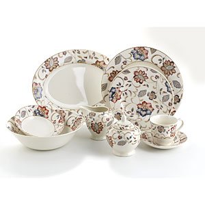 Amazon.com | CHURCHILL JACOBEAN 45 PC. DINNERWARE SET: Dinnerware Sets