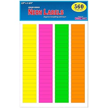 Amazon.com : Pack of 2016, 1/2" x 3/4" White Rectangle Labels, 8 1/2 x ...