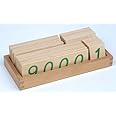 Amazon.com: Montessori Large Wooden Number Cards with Box (1-9000 ...