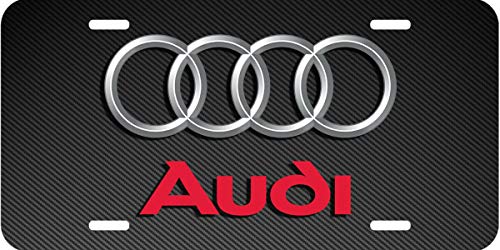 VILIZEN@ Audi Logo Creative Metal Tag License Plate Tin Metal Sign Wall ...