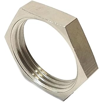 1" Lock Nut Stainless Steel 304 O-Ring Groove Pipe Fitting Lock Nut NPT ...