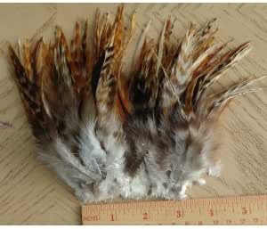 Amazon.com: Strung Rooster Saddle Feathers